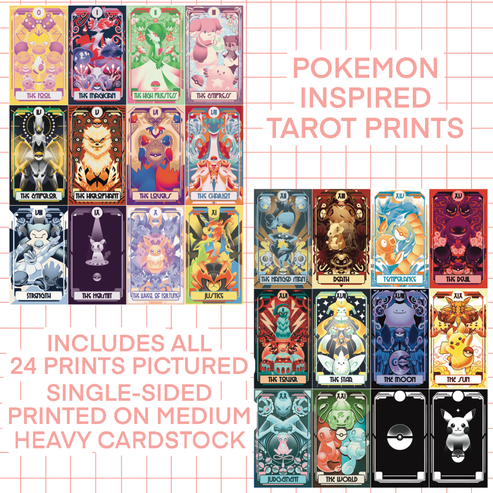 Pokemon Inspired Tarot Print Set – StarBerryKai